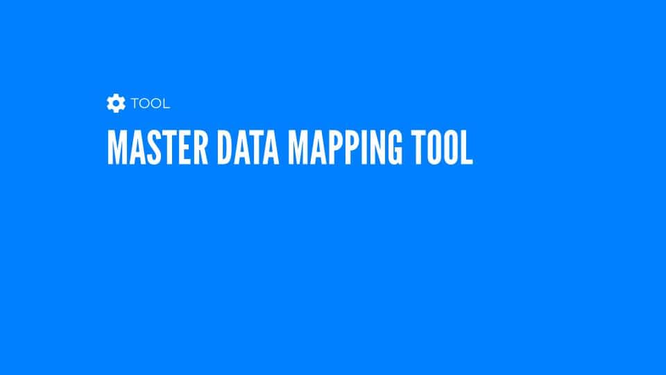 Master Data Mapping Tool for Unified Ecommerce Data